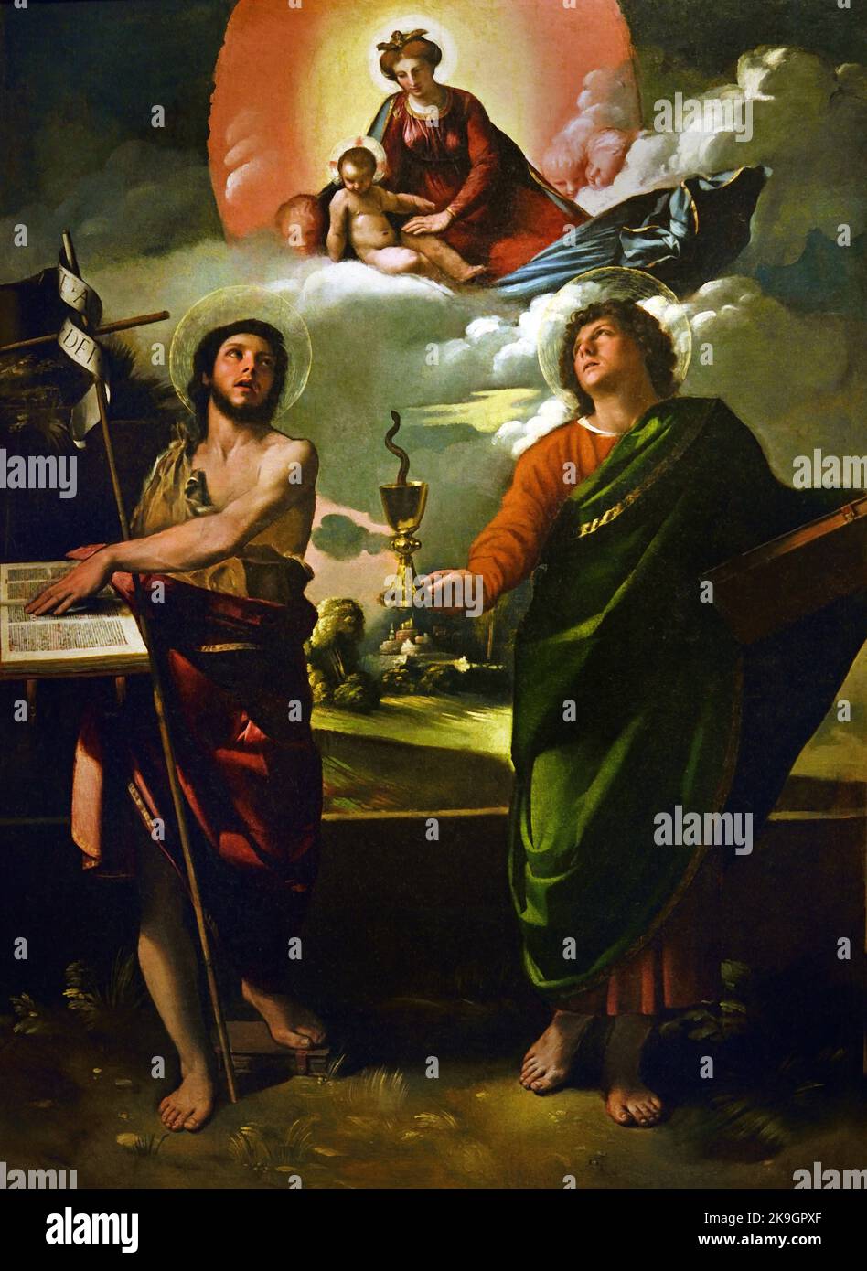 The Virgin Appears to Saint John the Baptist and John, the Evangelist ...