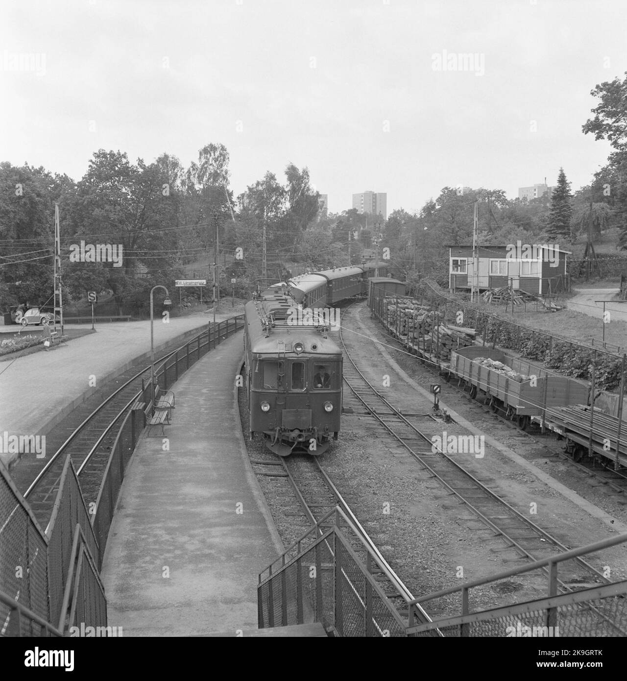 Stockholm - Rimbo Railway. SRJ train Stock Photo - Alamy