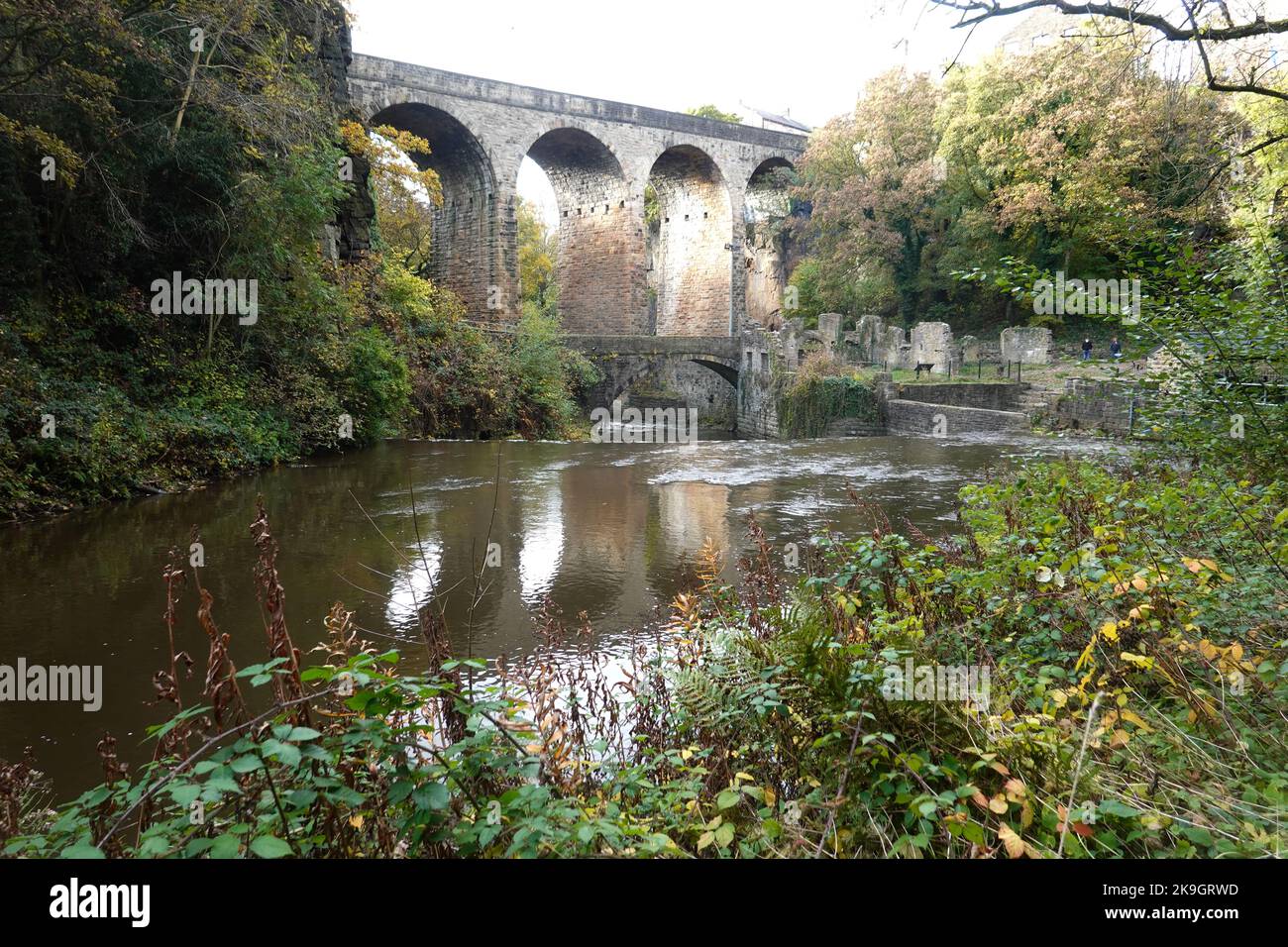 Viaduct overran The Torts, New Mills, Derbyshire Stock Photo - Alamy