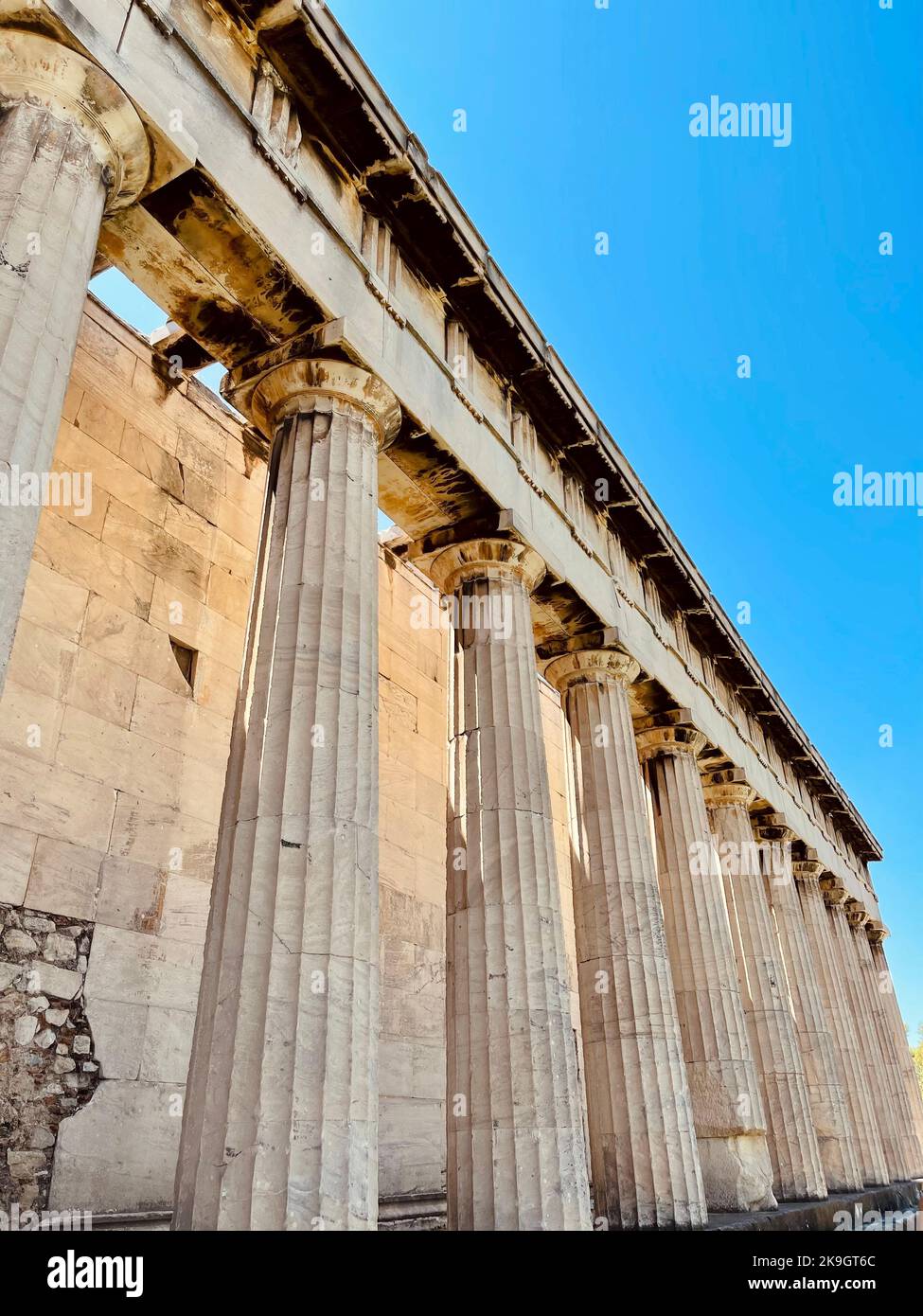 A beautiful view of Parthenon columns Stock Photo - Alamy