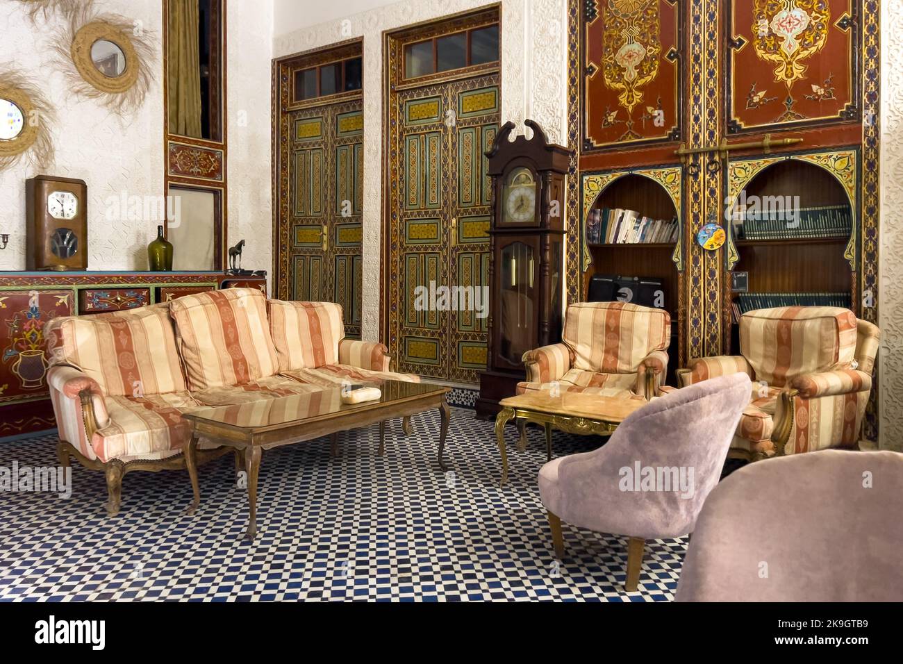Empty cozy space in a Riad Stock Photo - Alamy