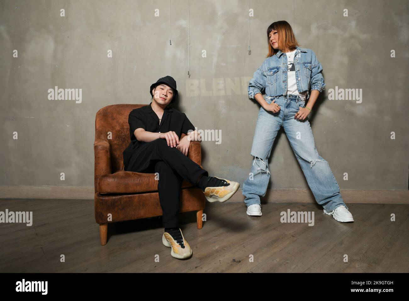 Pianist Daniel Chu Siu-kai (left) and singer Jill Vidal photographed in Kwai Chung. 17OCT22 SCMP ...