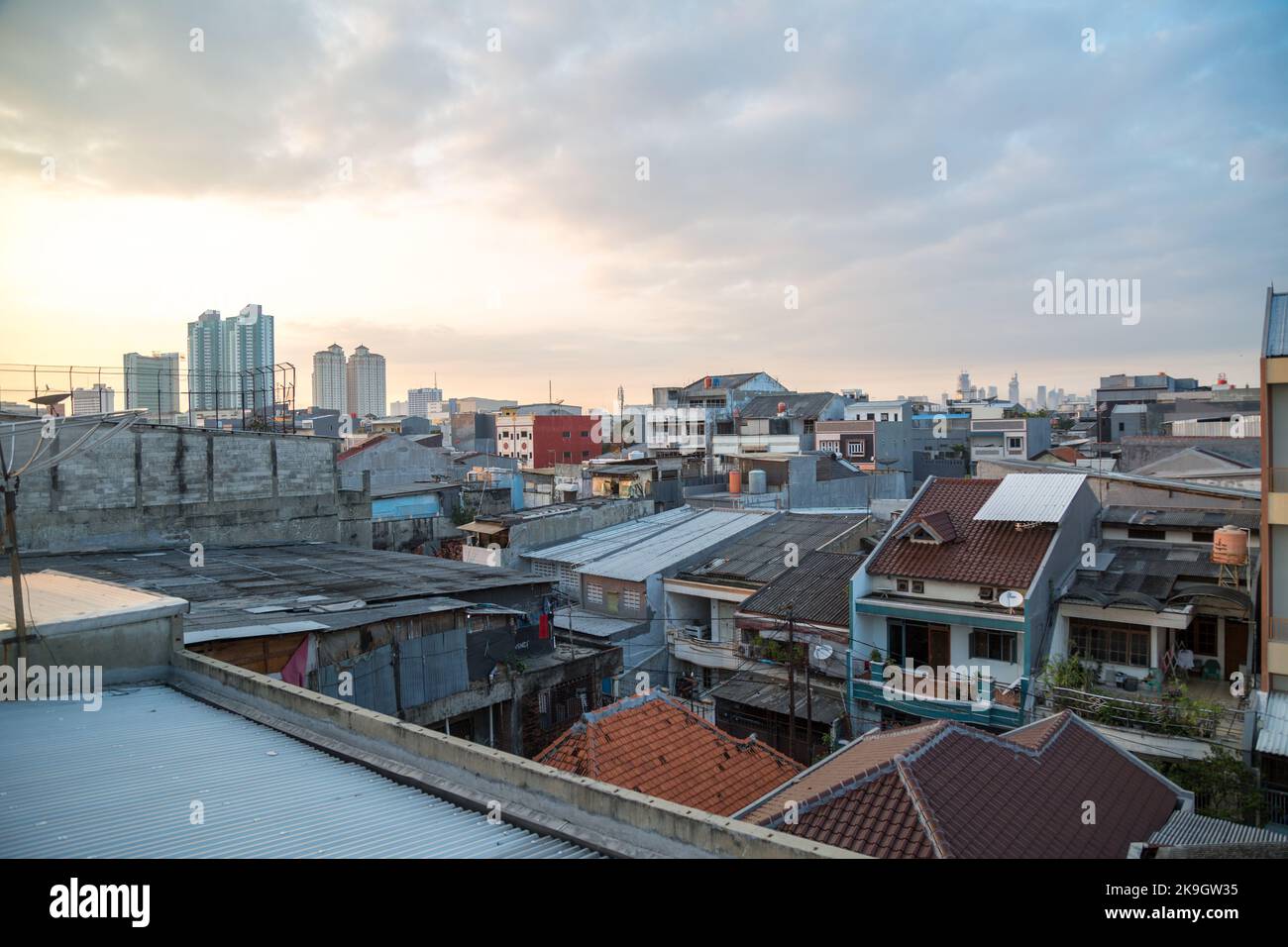 sunrise landscape rooftop Stock Photo - Alamy