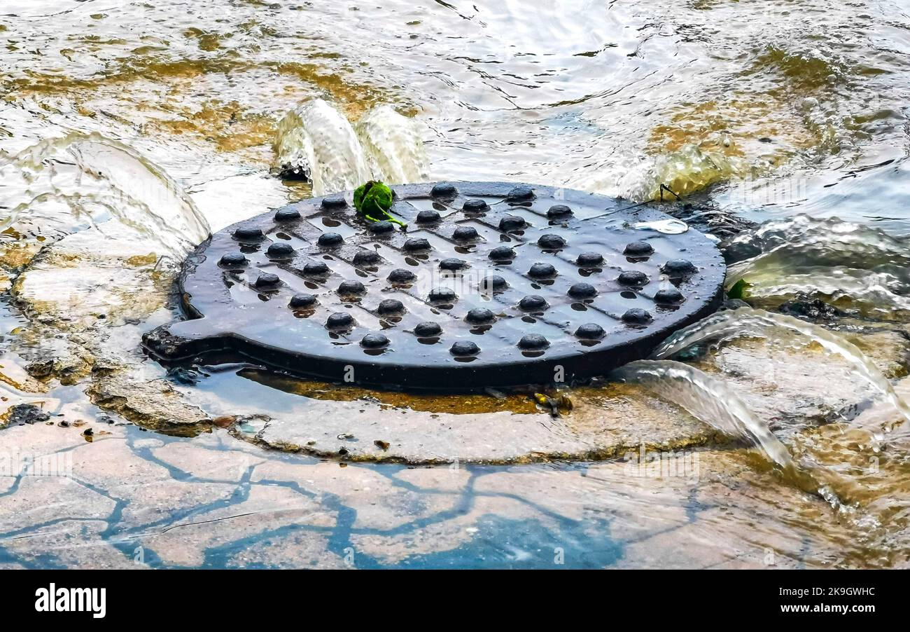 Hurricane 2021 in Playa del Carmen Quintana Roo Mexico extreme wind ...