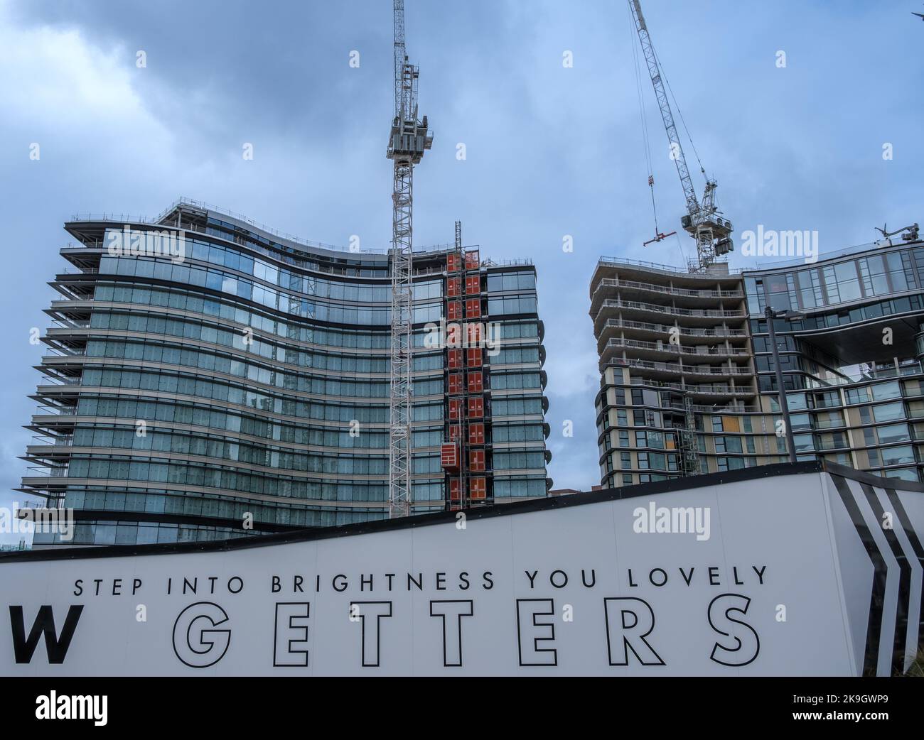 50 Electric Boulevard left and Battersea Roof Gardens right at ...