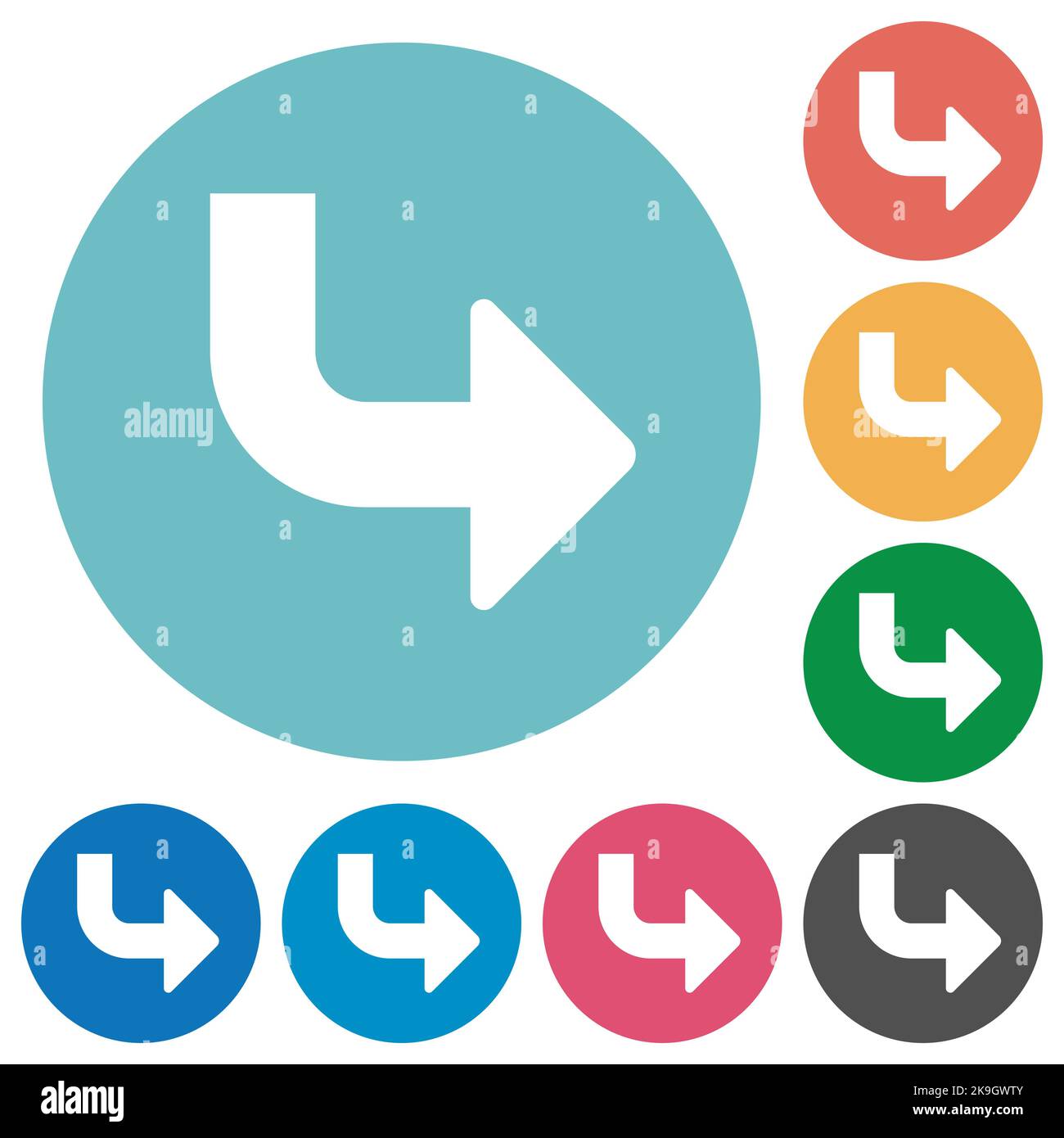 Arrow circular turning rotate Stock Vector Images - Alamy