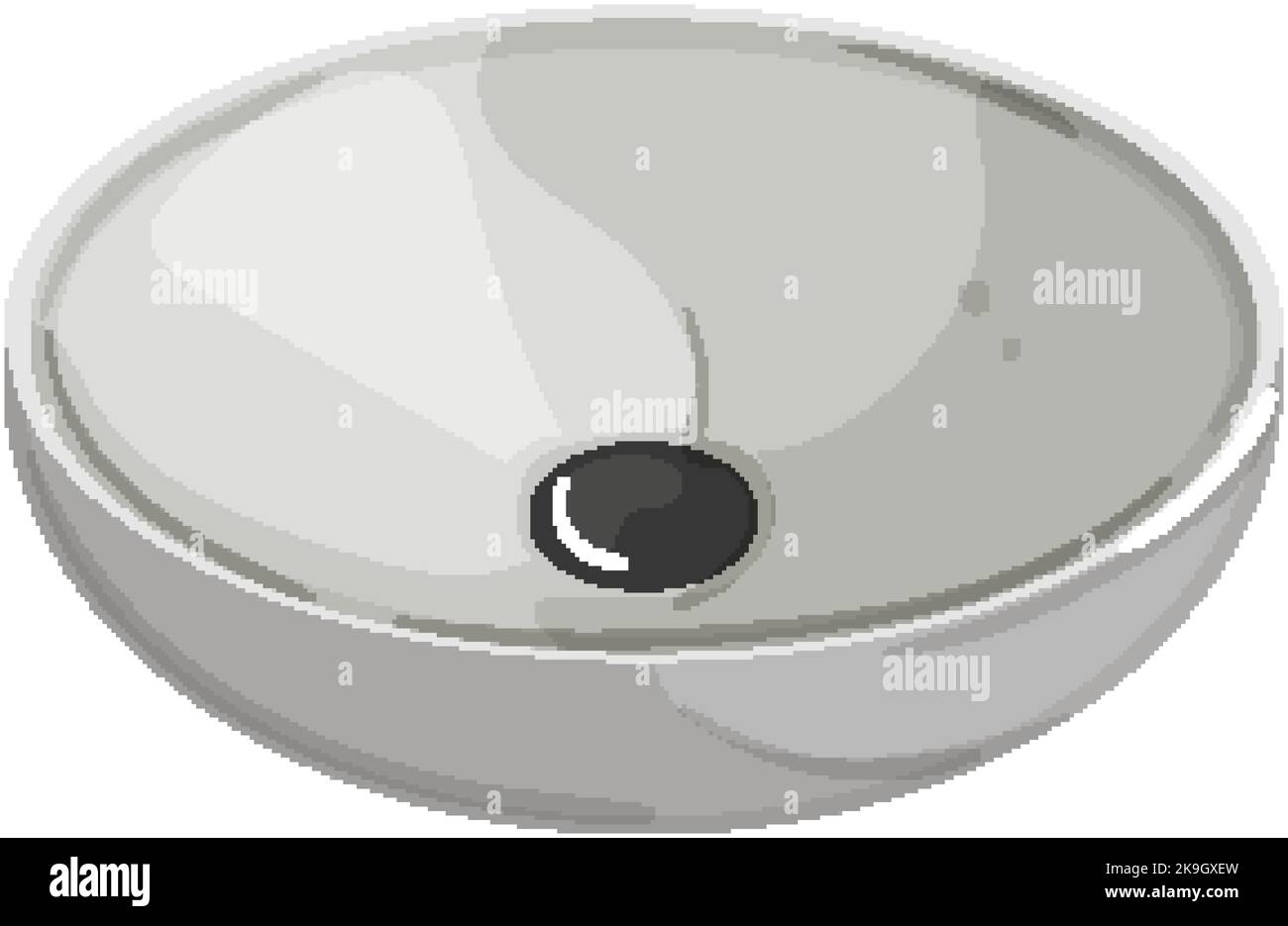 clean sink ceramic cartoon vector illustration Stock Vector Image & Art ...