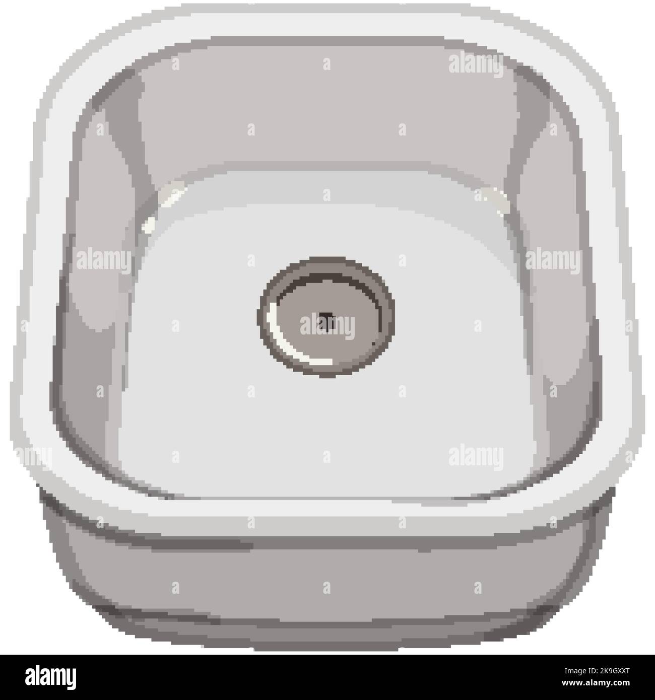 modern sink ceramic cartoon vector illustration Stock Vector Image ...
