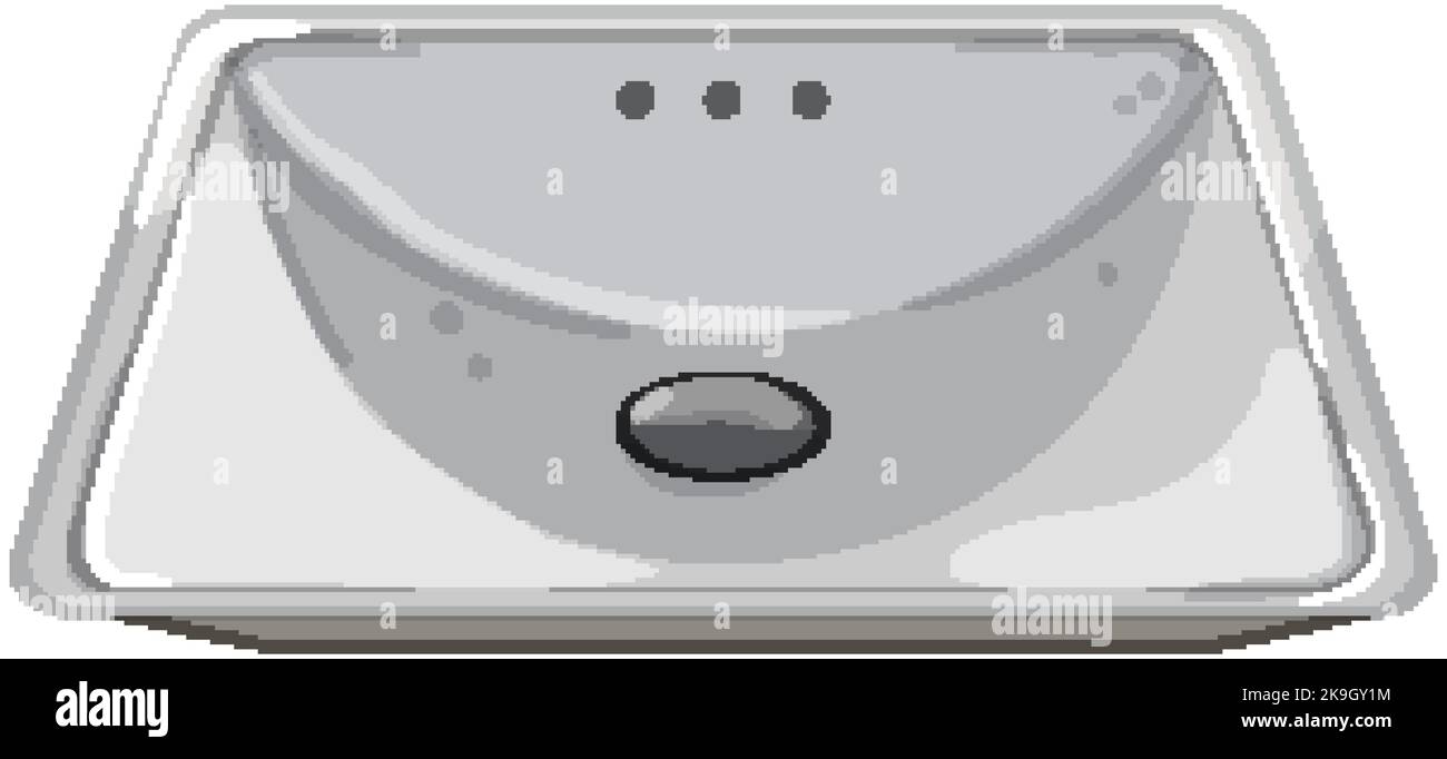room sink ceramic cartoon vector illustration Stock Vector Image & Art ...