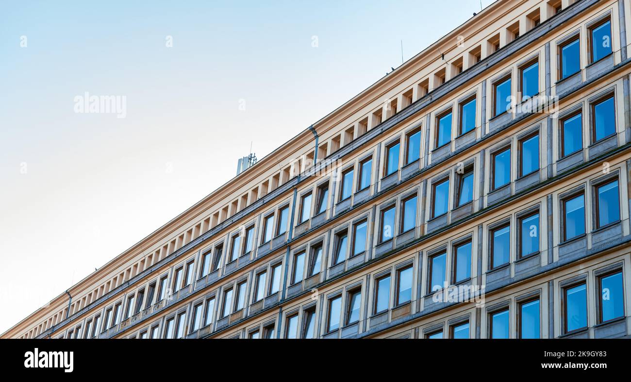 Facade of a building of some departments of the marshal's office in ...