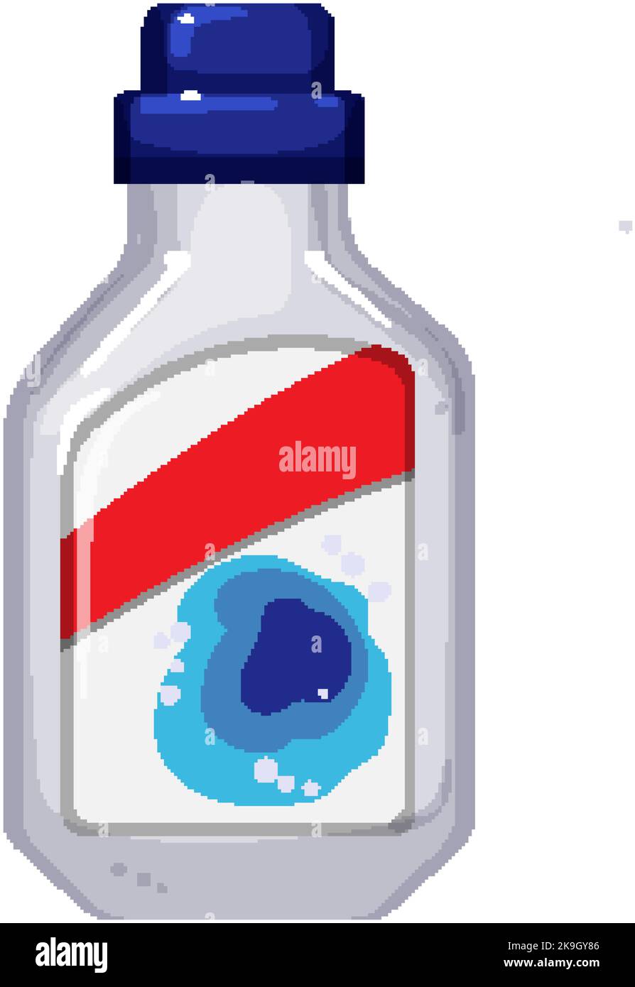 product toilet cleaner cartoon vector illustration Stock Vector Image ...