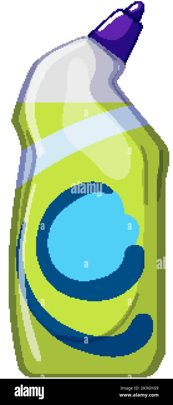 hygiene toilet cleaner cartoon vector illustration Stock Vector Image ...