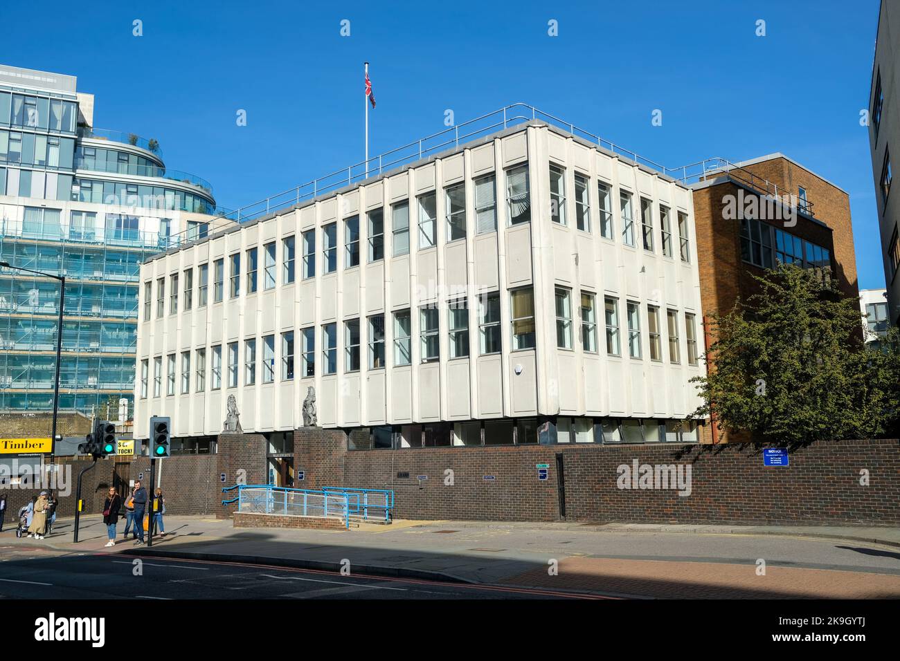 London- October 2022: Wandsworth County Court building on Upper ...