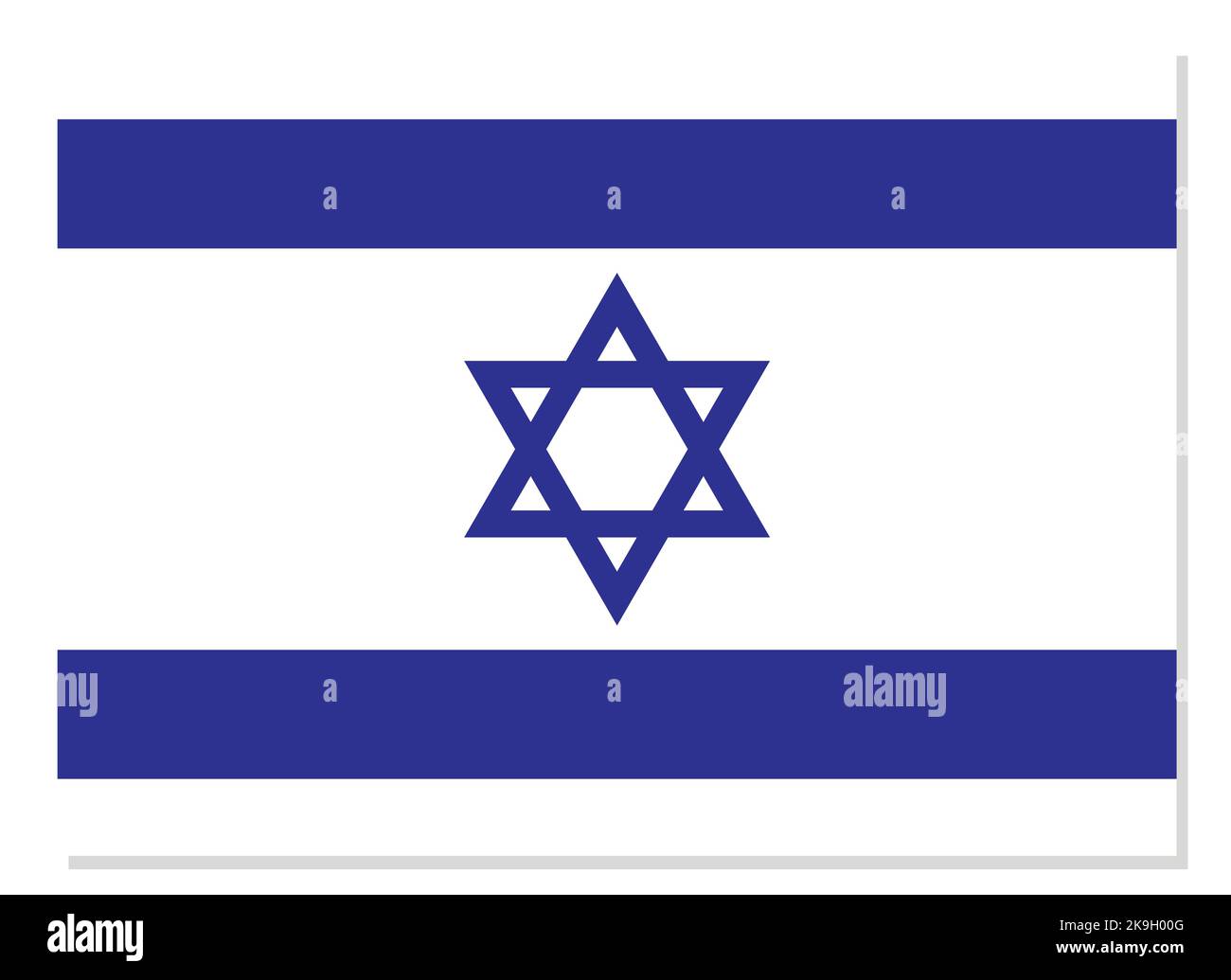 Flag of Israel. Israeli national symbol in official colors. Template ...