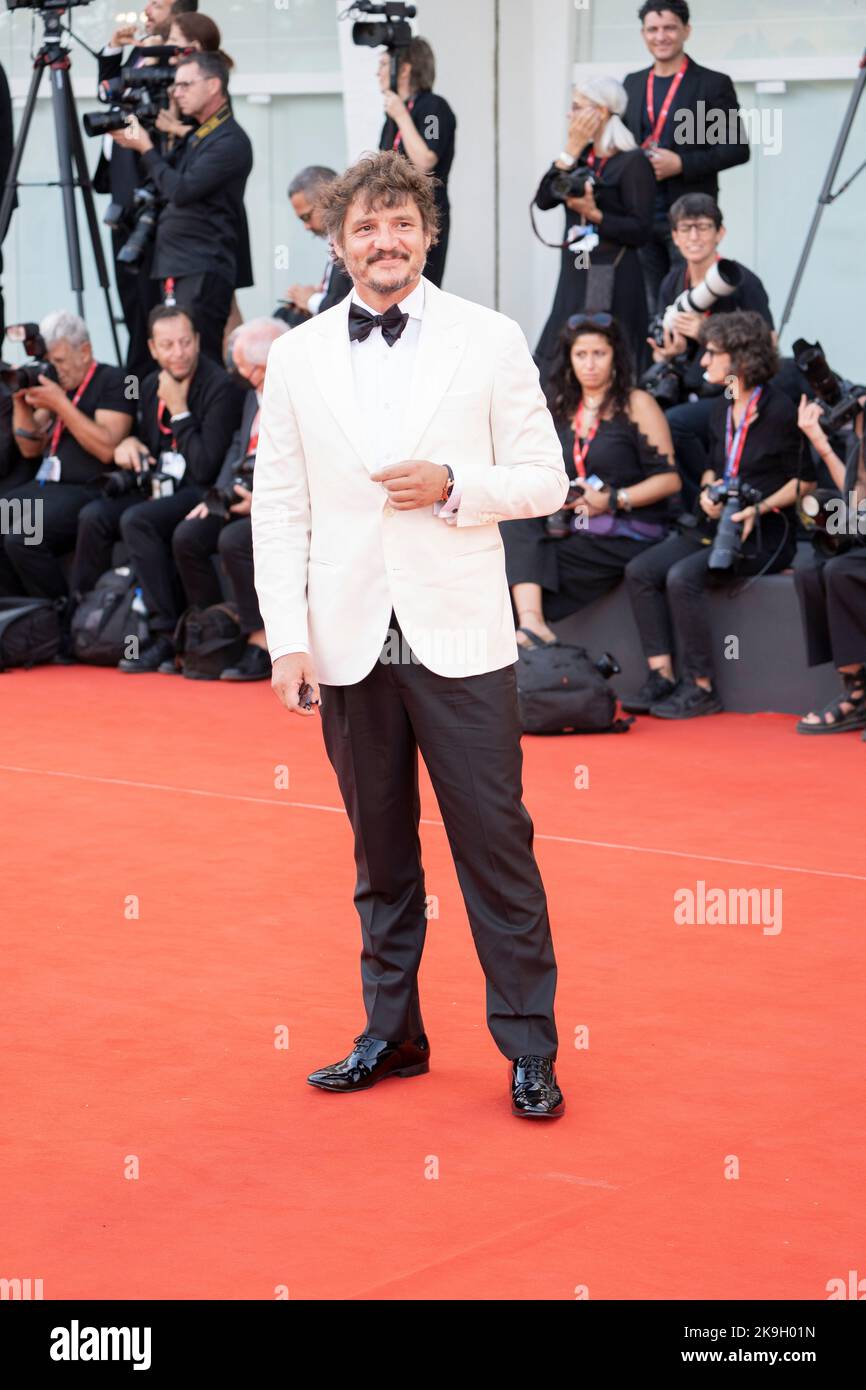 Lido di Venezia, Italy, September 3, 2022 - Pedro Pascal attends at red ...