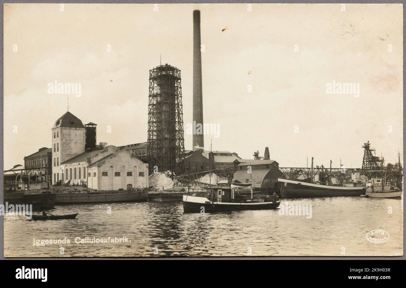 Cellulose factory in Iggesund Stock Photo - Alamy
