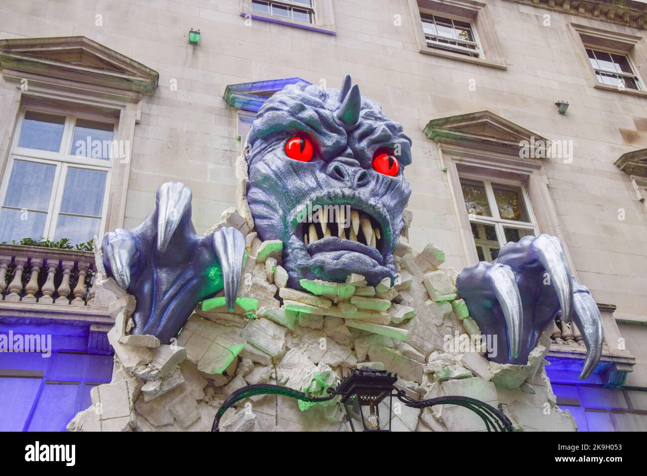 A huge monster decoration has been installed at Annabel's club ahead of ...