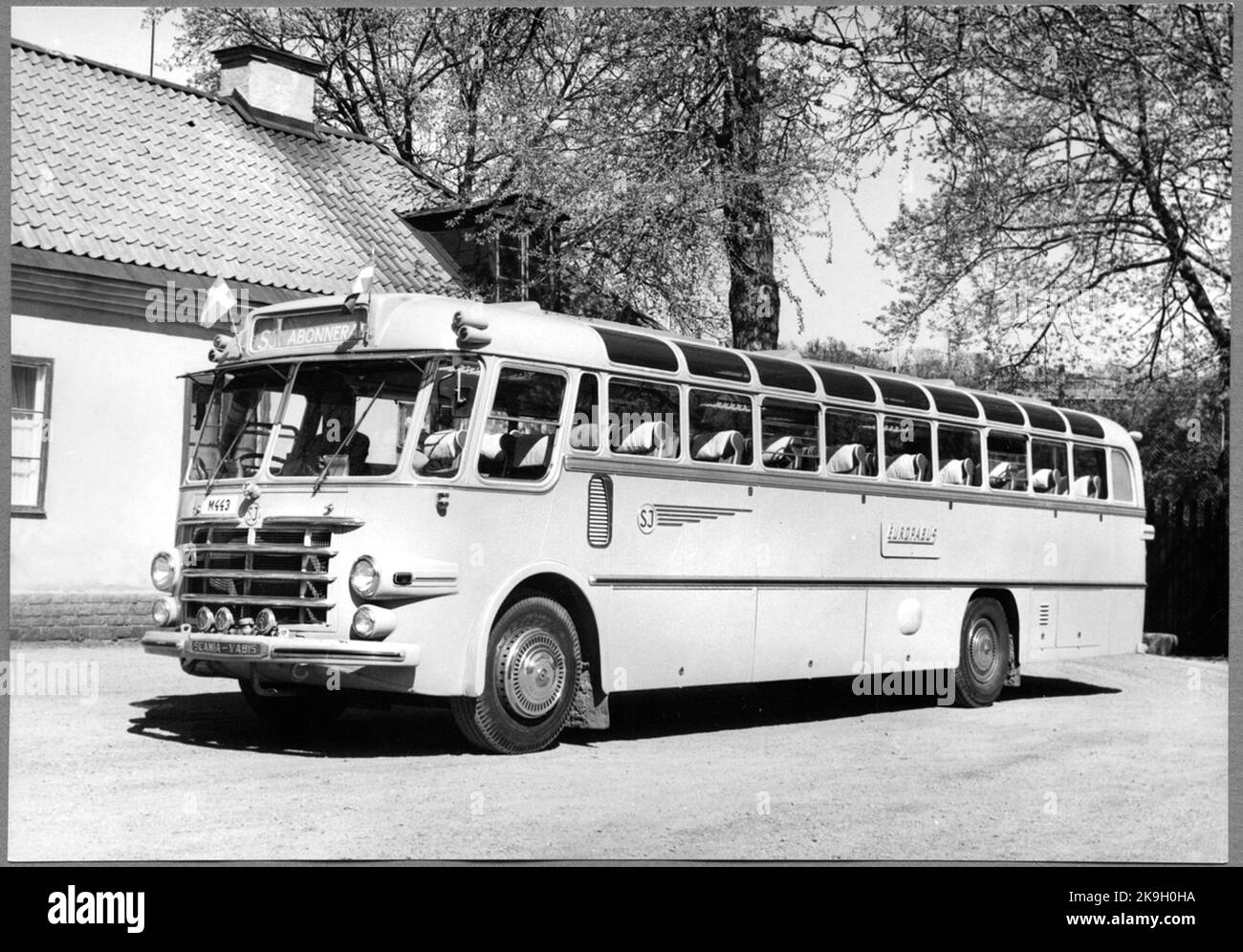 Scania-Vabis B63S. European bus. State Railways, SJ 2284 Stock Photo ...
