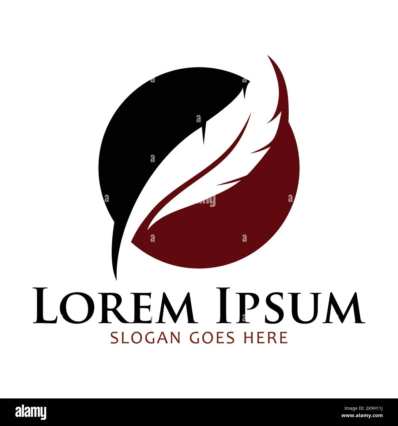 Abstract feather logo. Law logo. Attorney logo. writing logo Stock ...