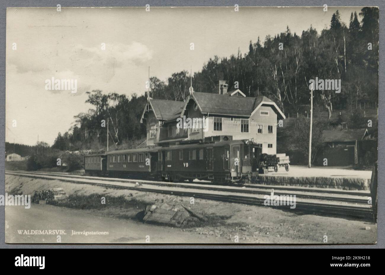 Valdemarsvik Railway Station Stock Photo - Alamy