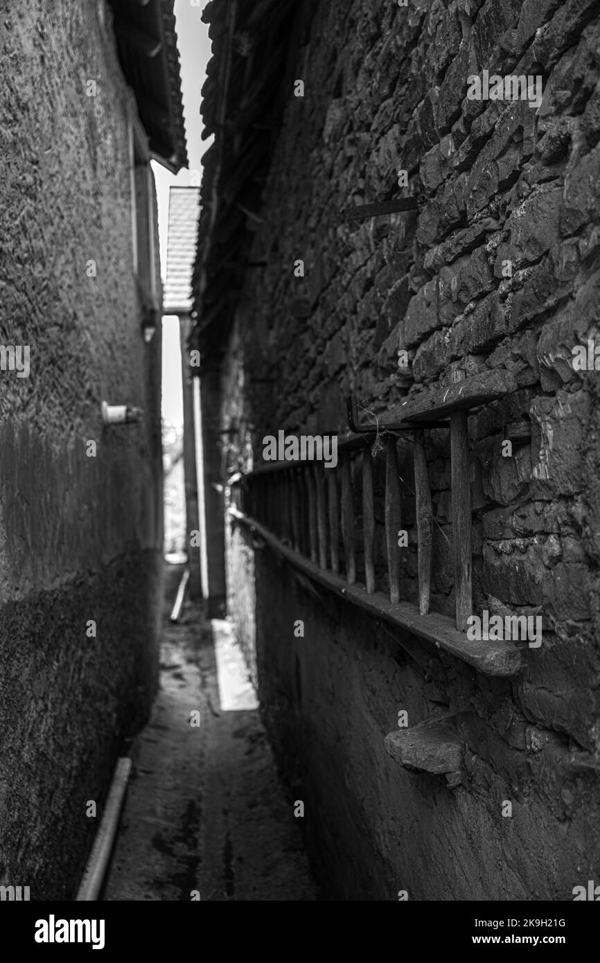 Narrow artwork Black and White Stock Photos & Images - Alamy