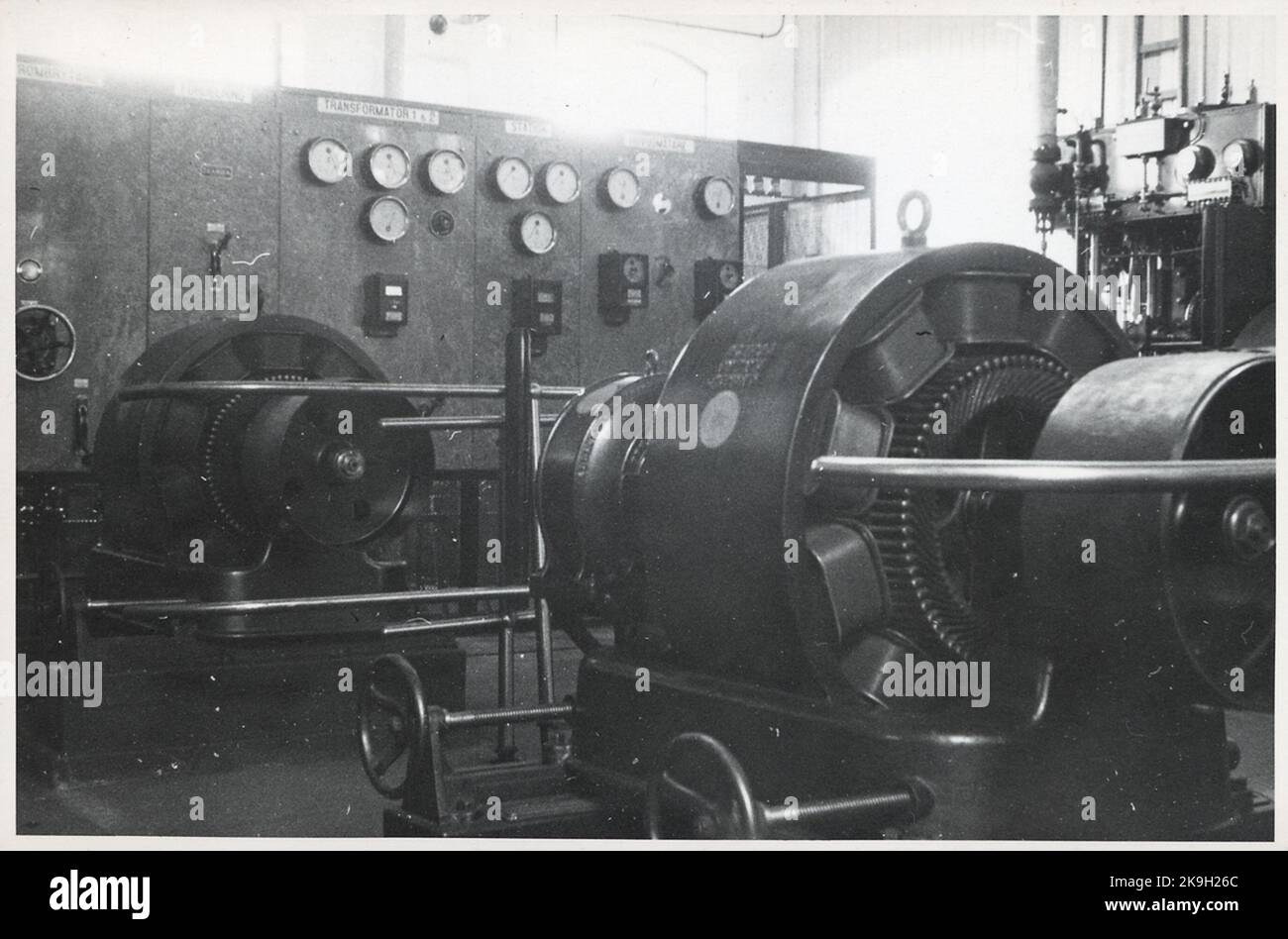 Electrical installation, generator and meter Stock Photo - Alamy