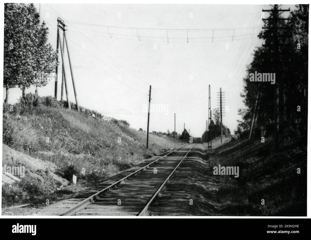 Electrification work on the line between Trångsviken and Mattmar Stock ...