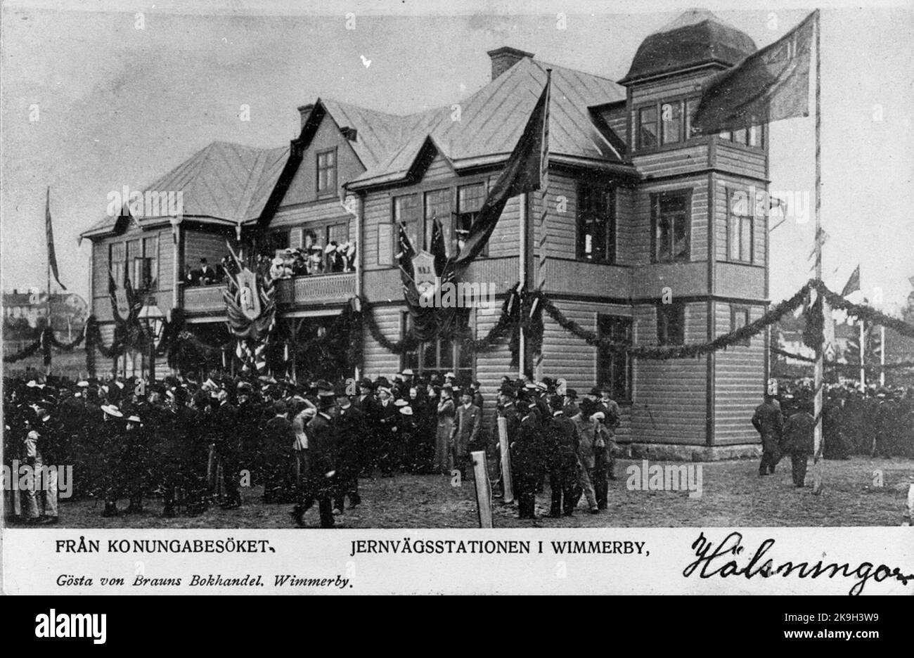 The station was opened for traffic in 1872. In 1902, new station house ...