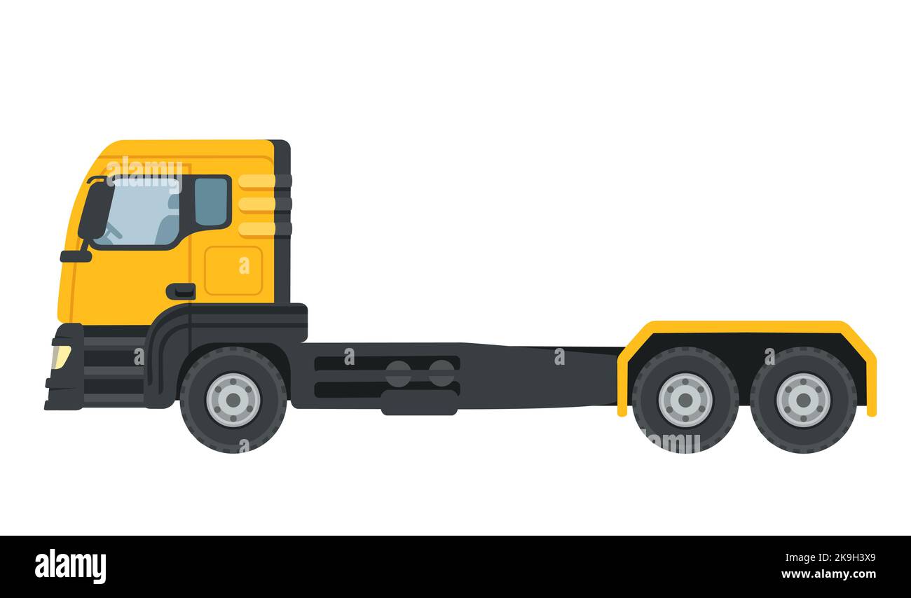 Heavy truck vector illustration isolated on white background Stock ...