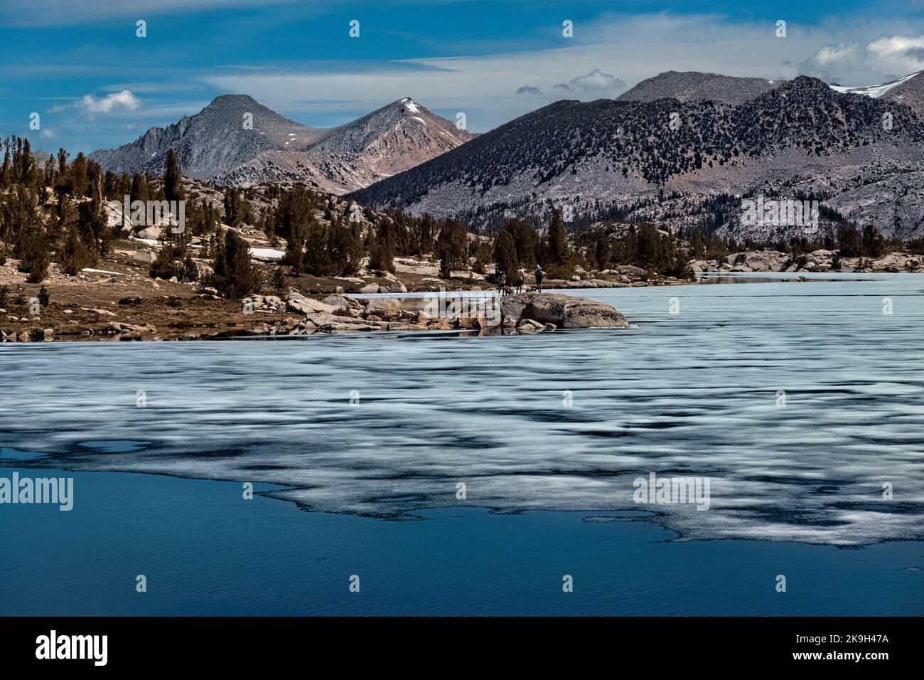 Icy Sapphire Lake, Evolution Basin, Kings Canyon National Park, Pacific ...