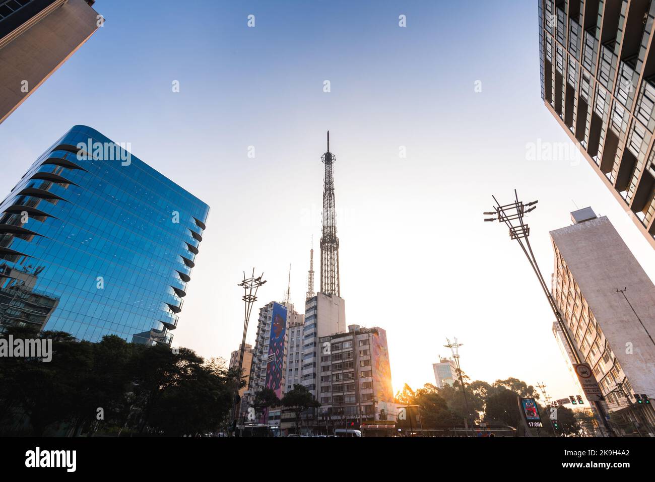 Modern Architecture Office Buildings in Paulista Avenue in Sao Paulo ...