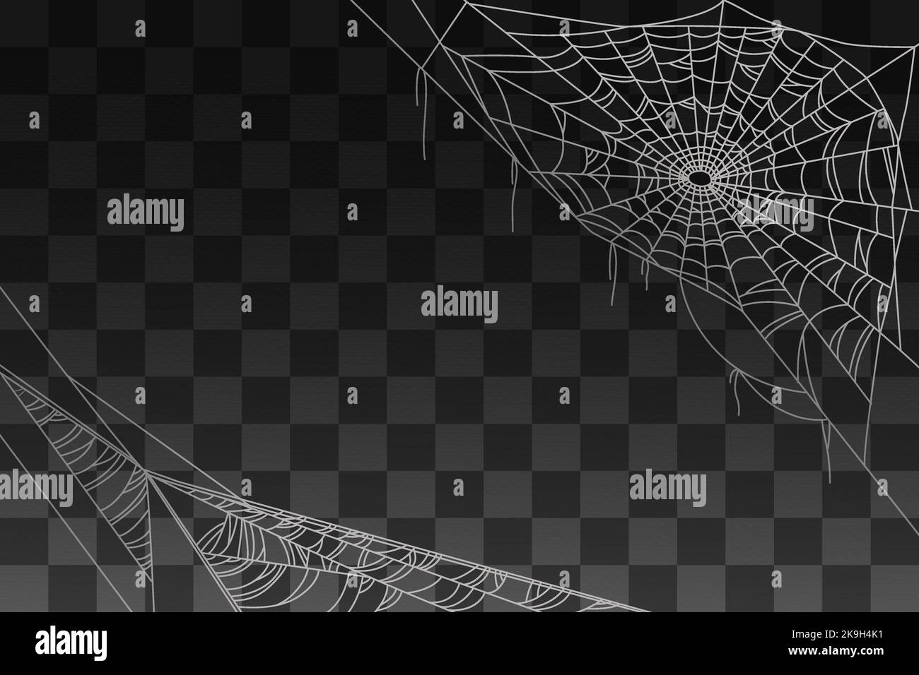 Spider spooky web decoration for background vector illustration on ...