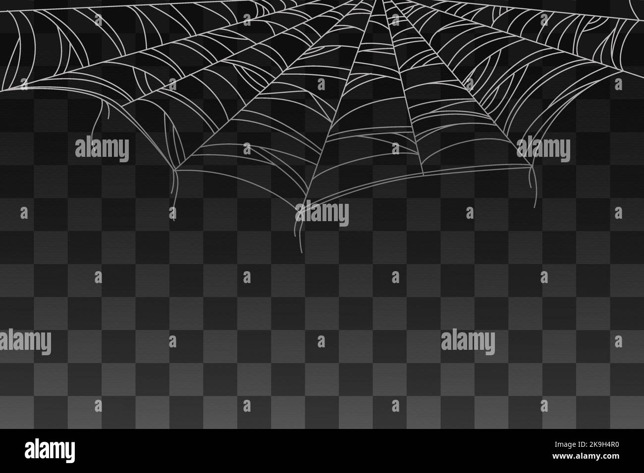 Spider spooky web decoration for background vector illustration on ...