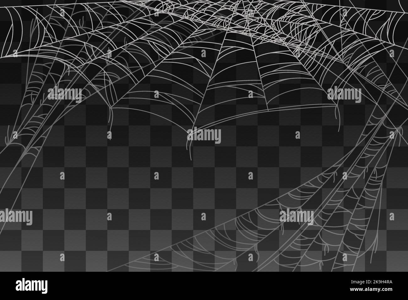 Spider spooky web decoration for background vector illustration on ...