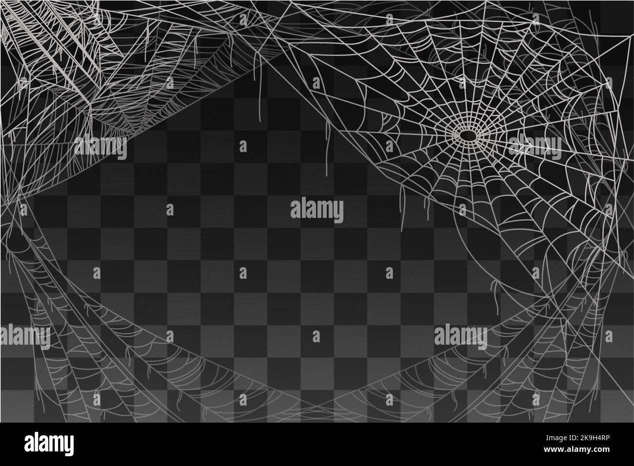 Spider spooky web decoration for background vector illustration on ...