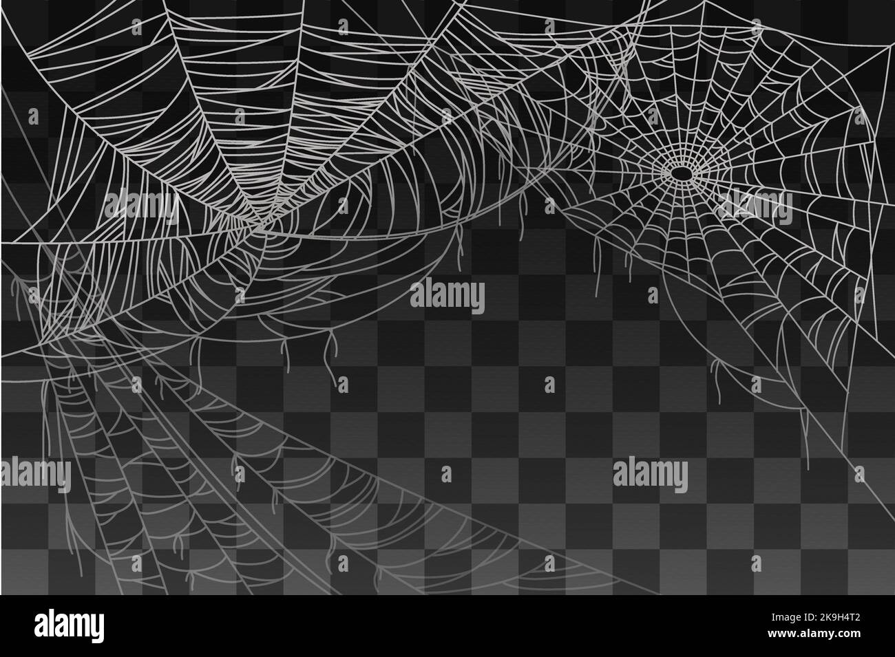 Spider spooky web decoration for background vector illustration on ...