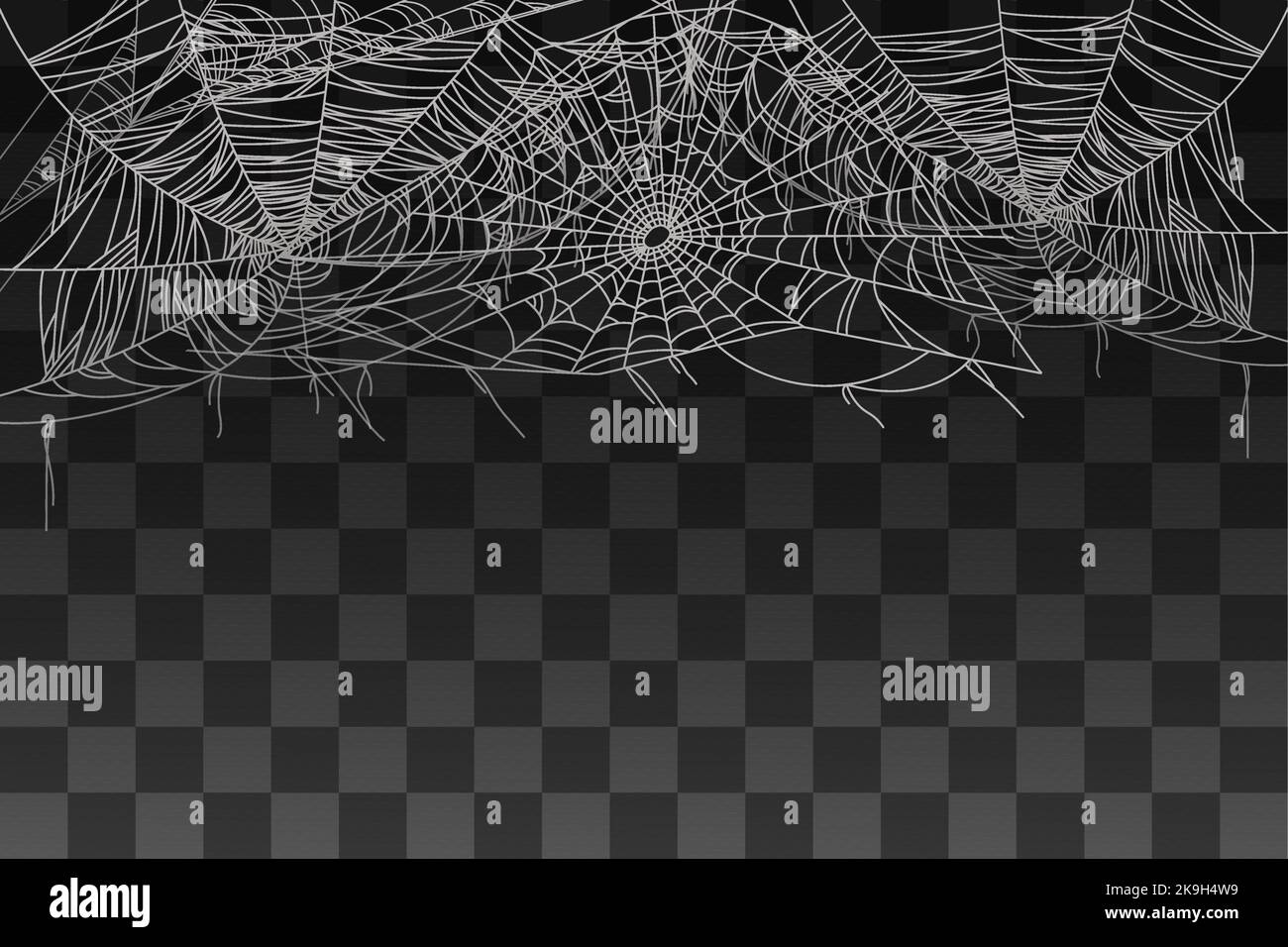 Spider spooky web decoration for background vector illustration on ...