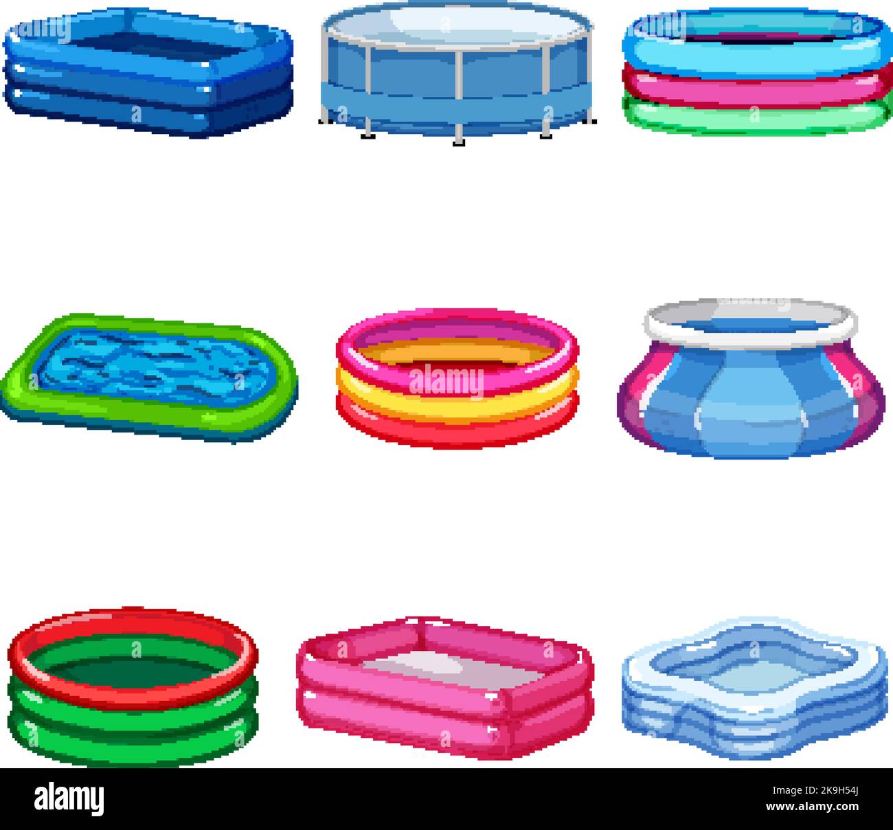 Child girl hotel pool Stock Vector Images - Alamy