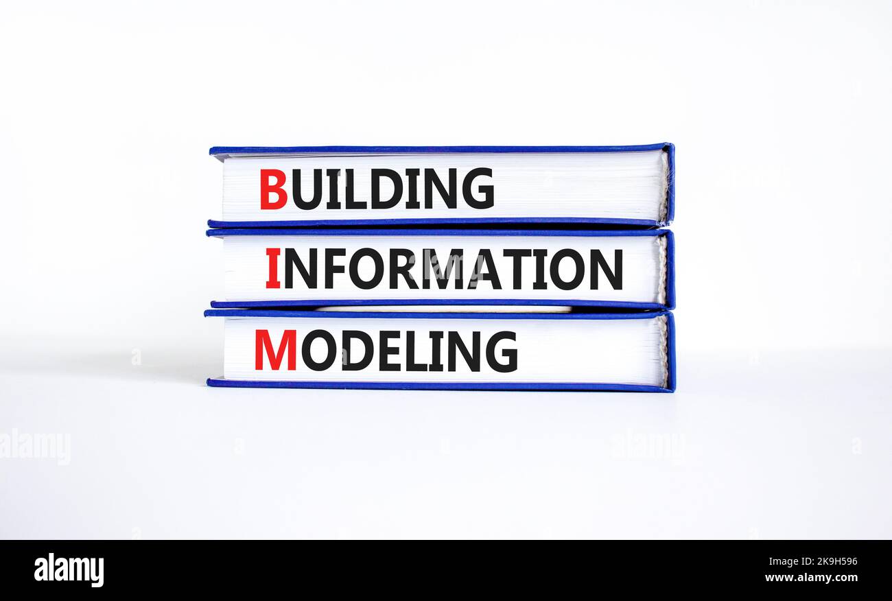 Bim Building Information Modeling Symbol Concept Words Bim Building Information Modeling On