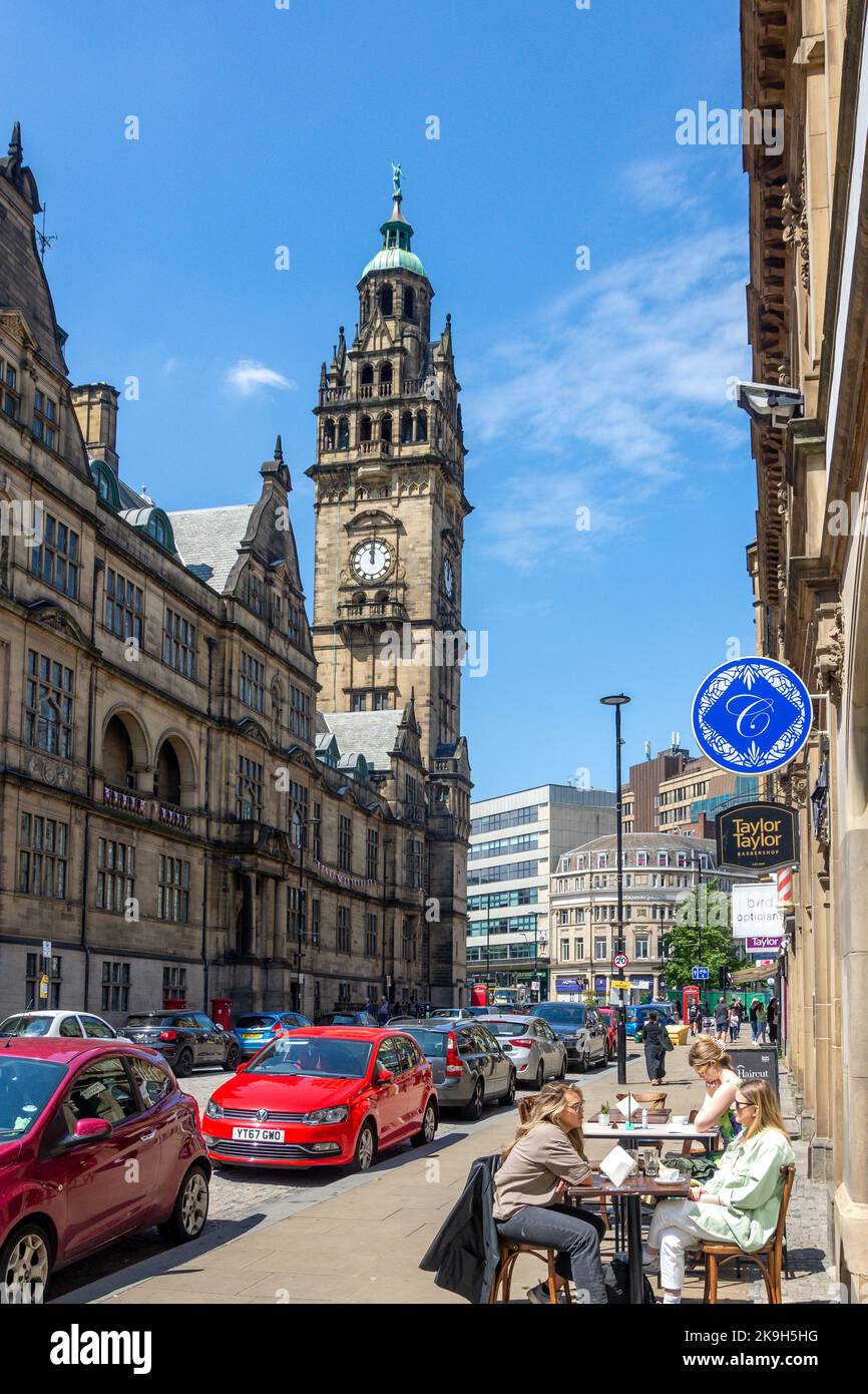 Street cafe, Surrey Street, Sheffield, South Yorkshire, England, United ...