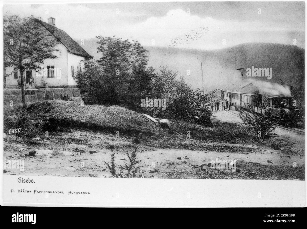 Steam engine train in Black and White Stock Photos & Images - Alamy