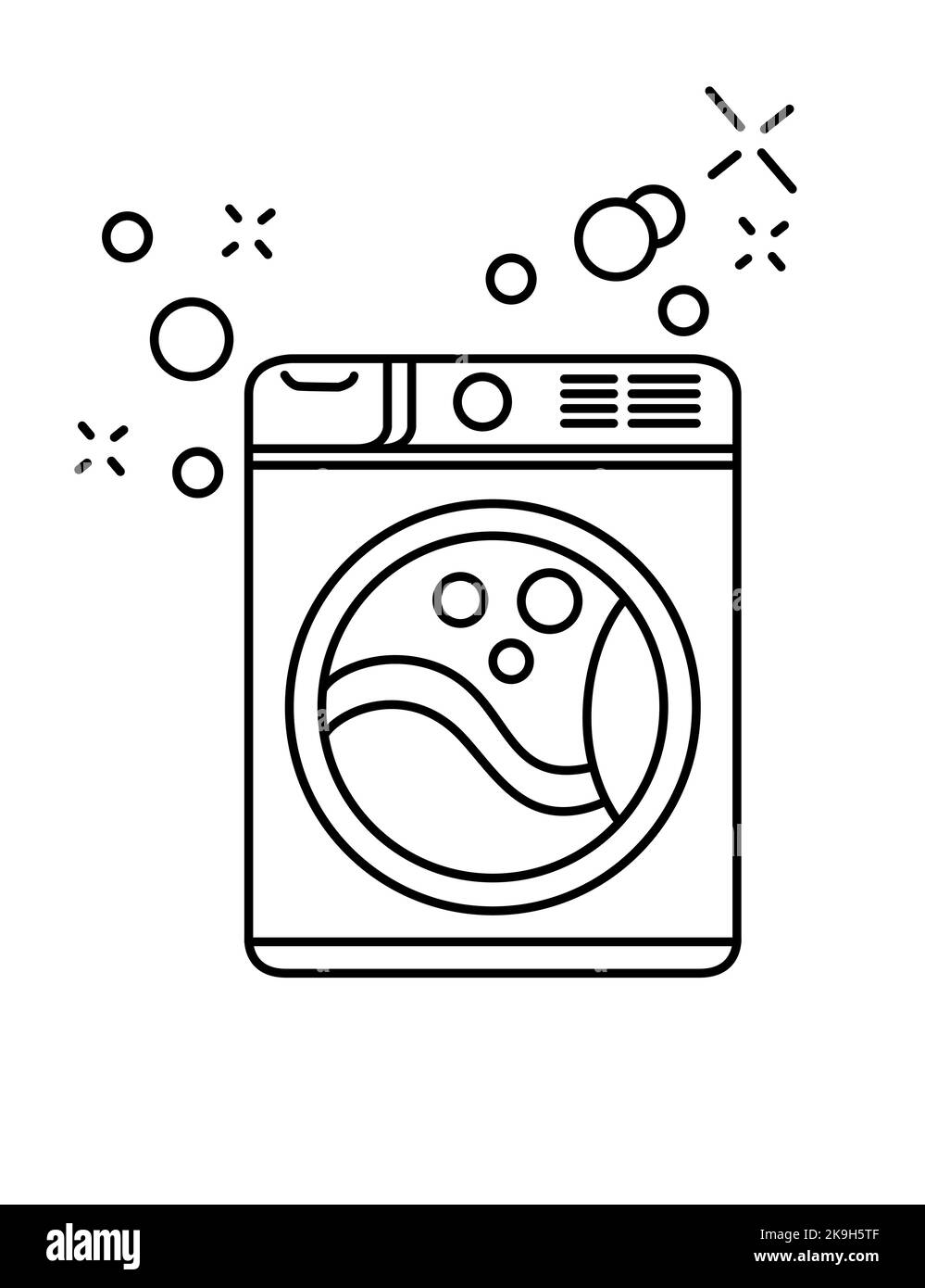 Modern electric washing machine laundromat washing appliance for ...