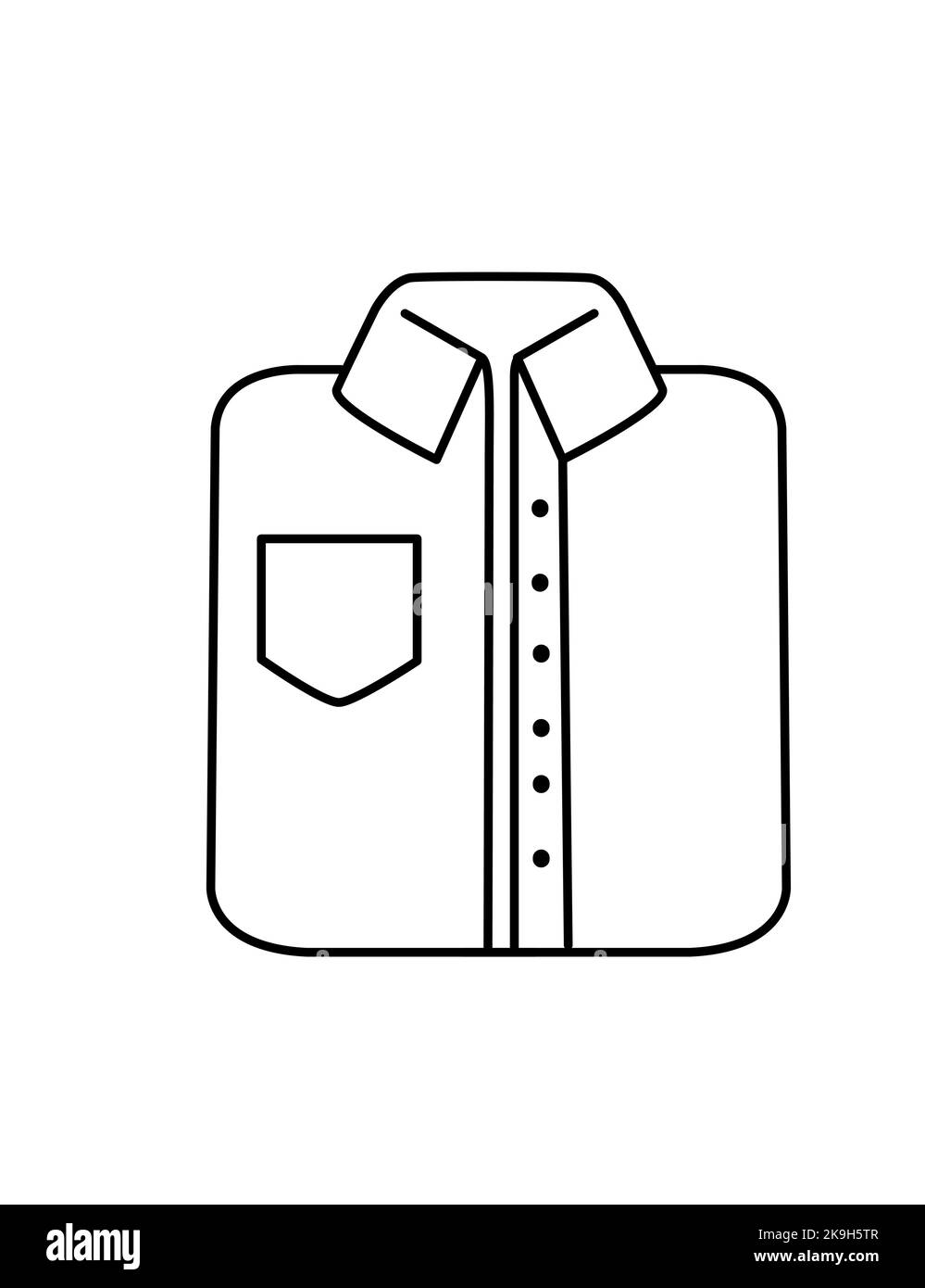 Clean shirt vector illustration isolated on white background Stock ...