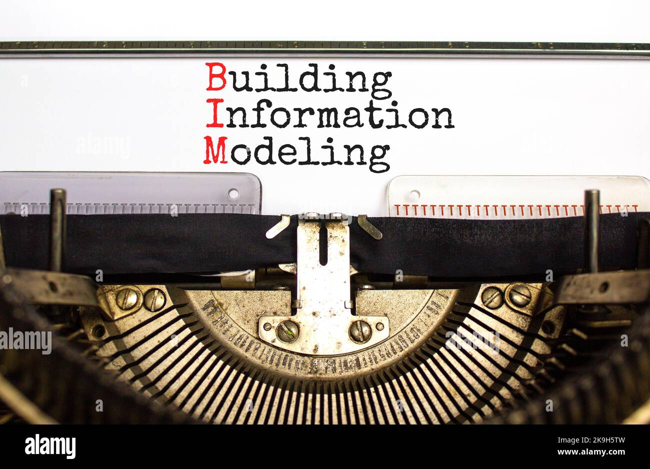 BIM building information modeling symbol. Concept words BIM building ...