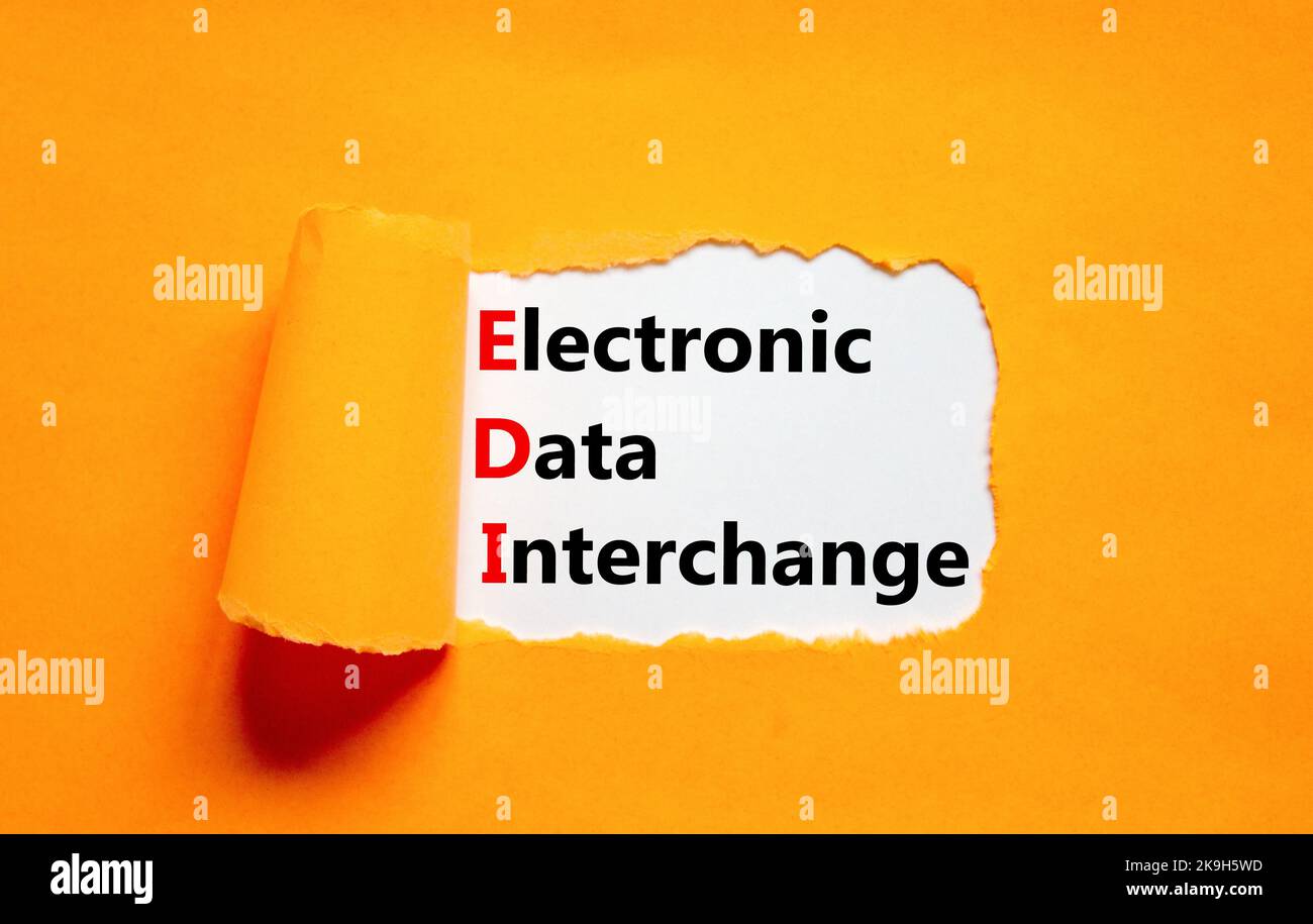 EDI electronic data interchange symbol. Concept words EDI electronic ...