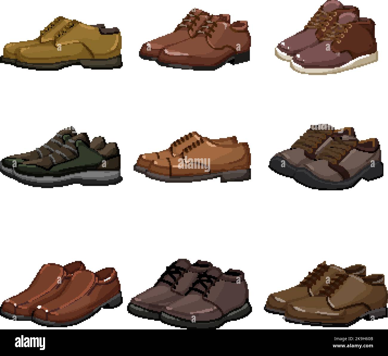 man shoes set cartoon vector illustration Stock Vector Image & Art - Alamy