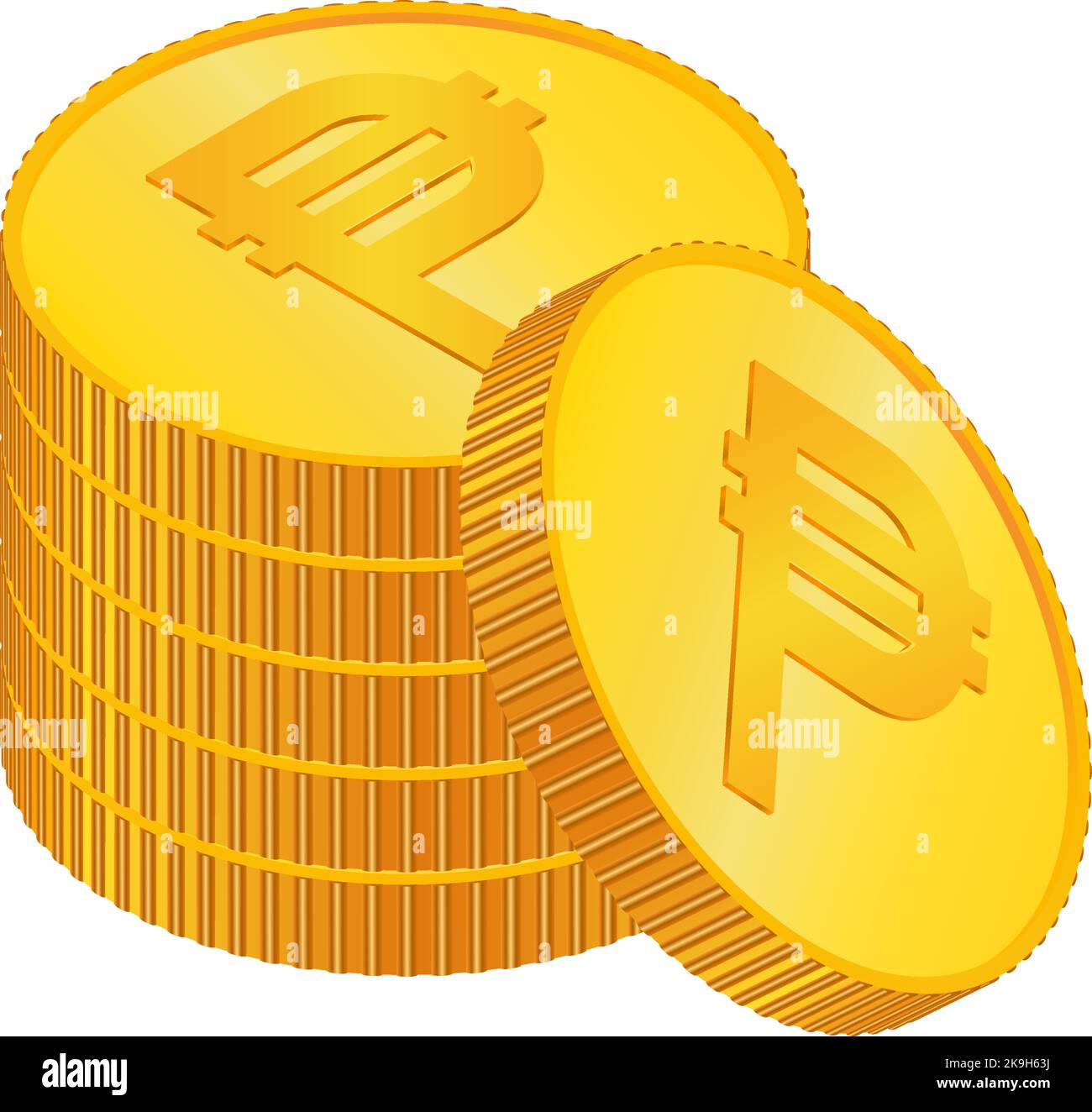 Philippine Peso Coins Clipart