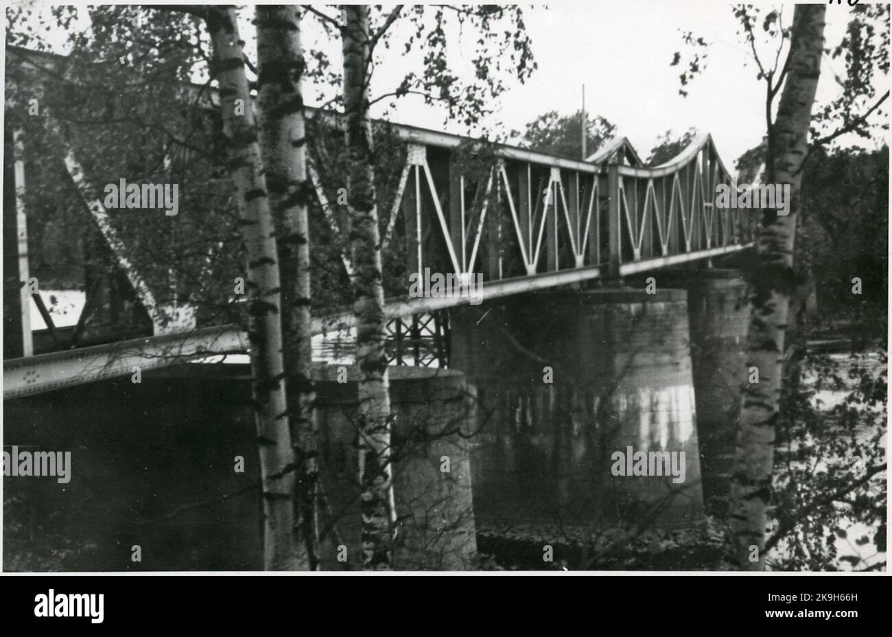 Bridge at Krylbo. On the line between Avesta Krylbo and Storvik Stock ...