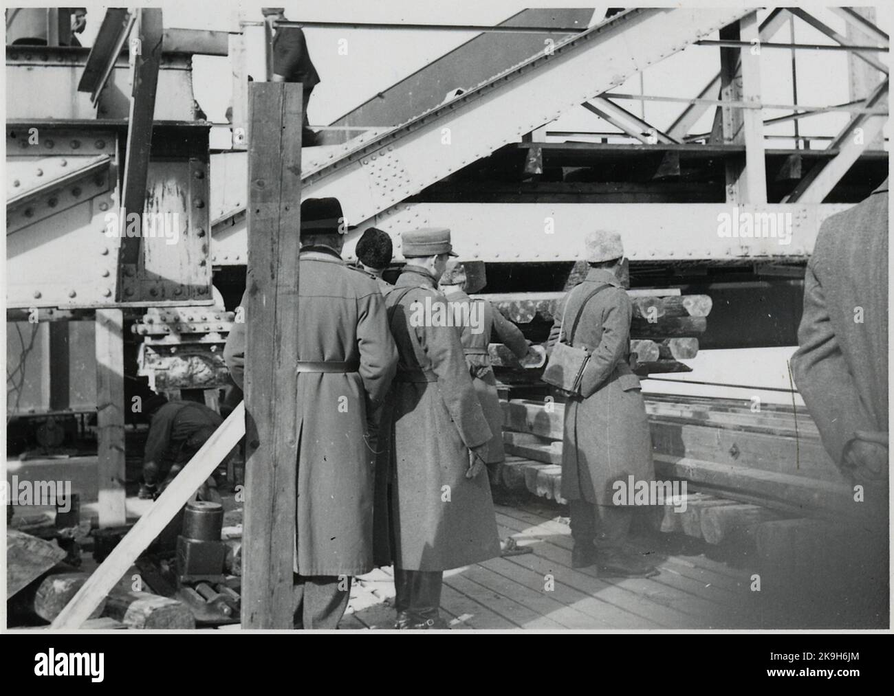 New bridge is being built across the Skellefte River on the line ...