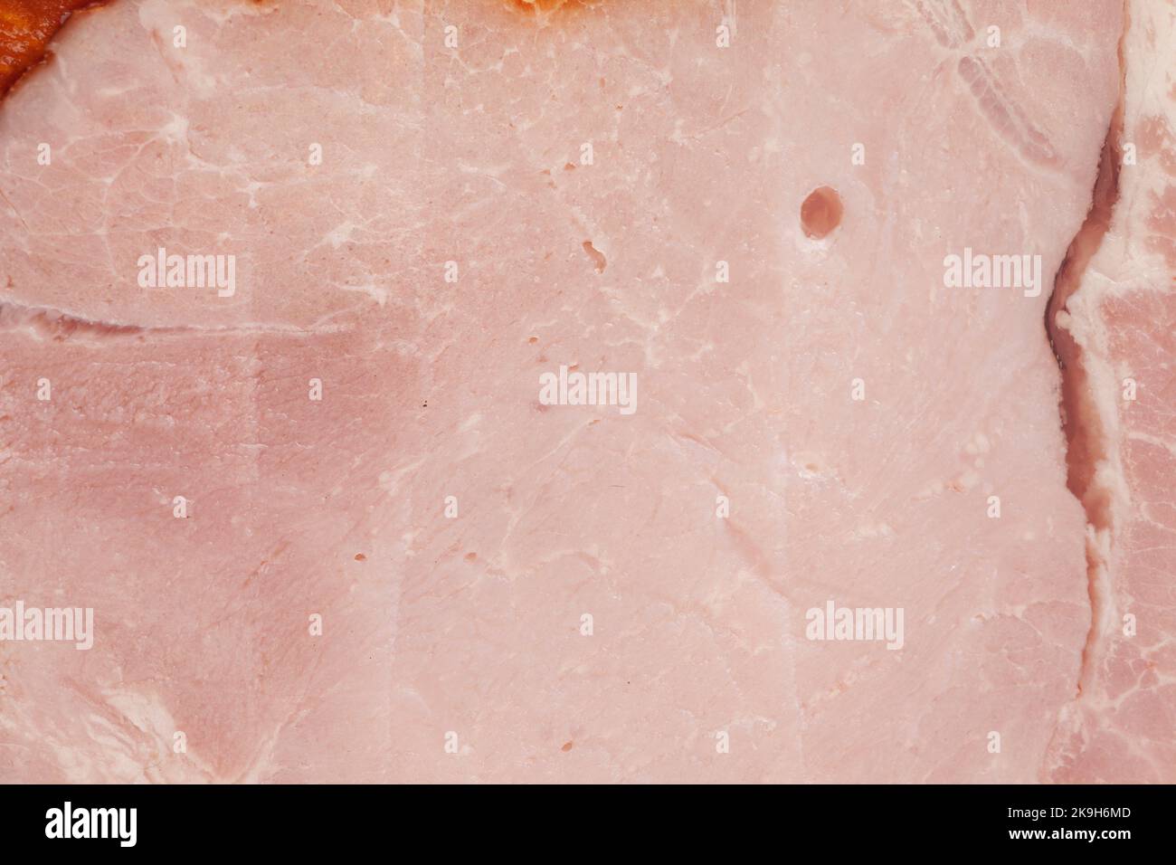 Natural smoked ham texture background close-up Stock Photo - Alamy